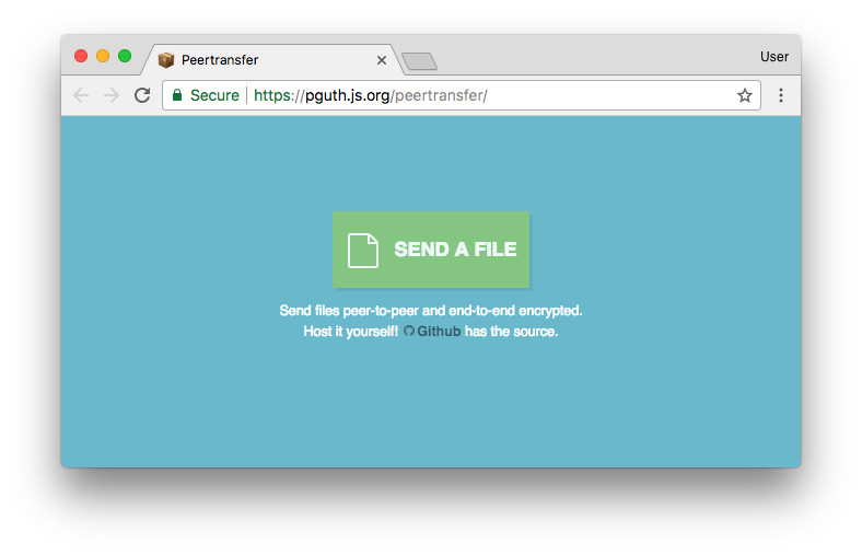 Peertransfer In Browser Secure Peer To Peer Filetransfer In Three